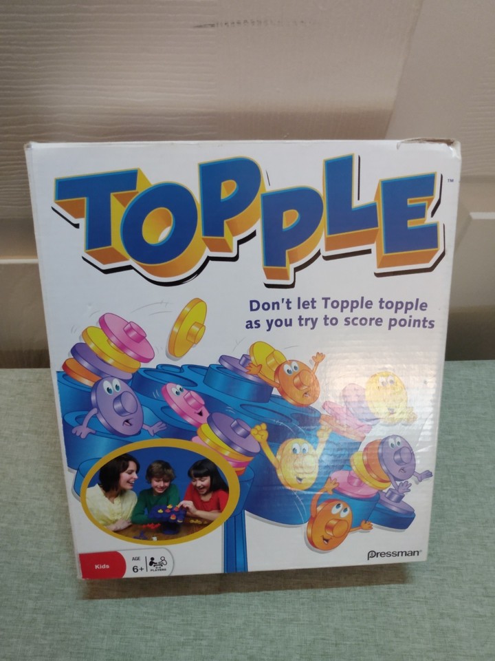 [46/48 Pieces] Pressman 2014 Topple Balance Board Game - Missing 2 ...