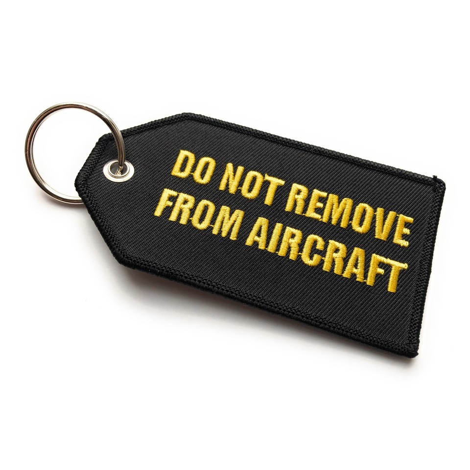 Flight Crew / Do Not Remove From Aircraft Luggage Tag | Medium | Black ...