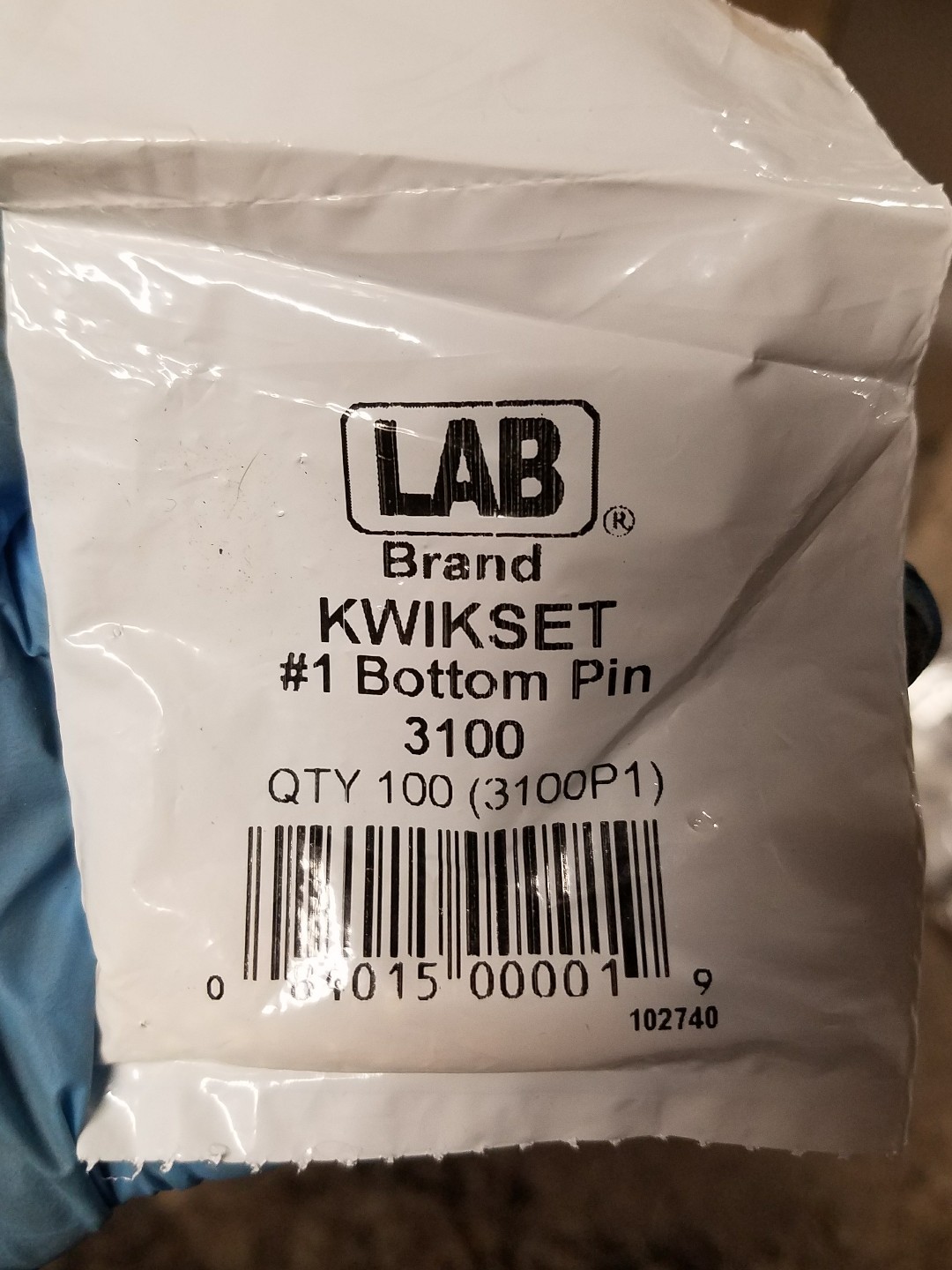 Lab Security 3100P1 Kwikset Bottom Pin #1 NEW pack of 100 3100 | eBay