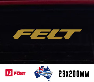 2x Felt Bikes Windshield Windscreen Sticker Decal 200mm GOLD | eBay