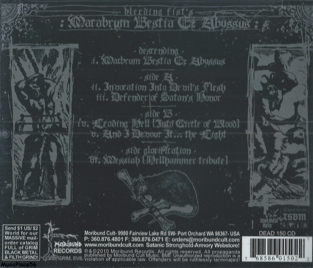 BLEEDING FIST - Macabrum Bestia Ex Abyssus - Metal Hard Rock Music CD ...