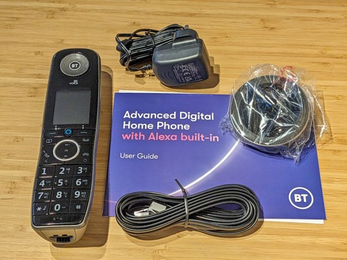 BT Advanced Digital Home Phone With Alexa Built-in - Black Handset ...