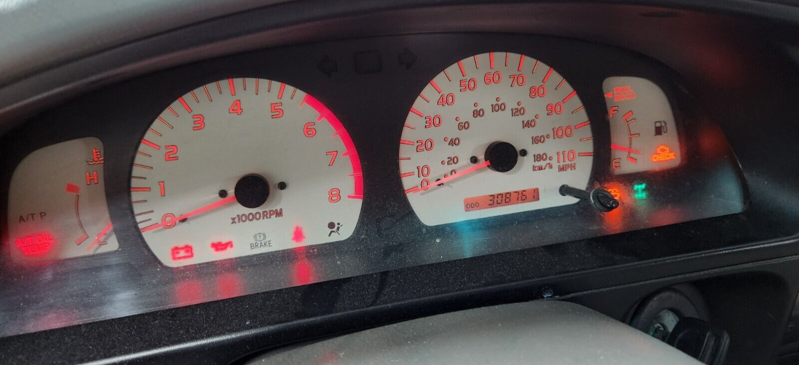 1998-2003 Toyota Tacoma Instrument Gauge Cluster 83800-04540. 65K for ...
