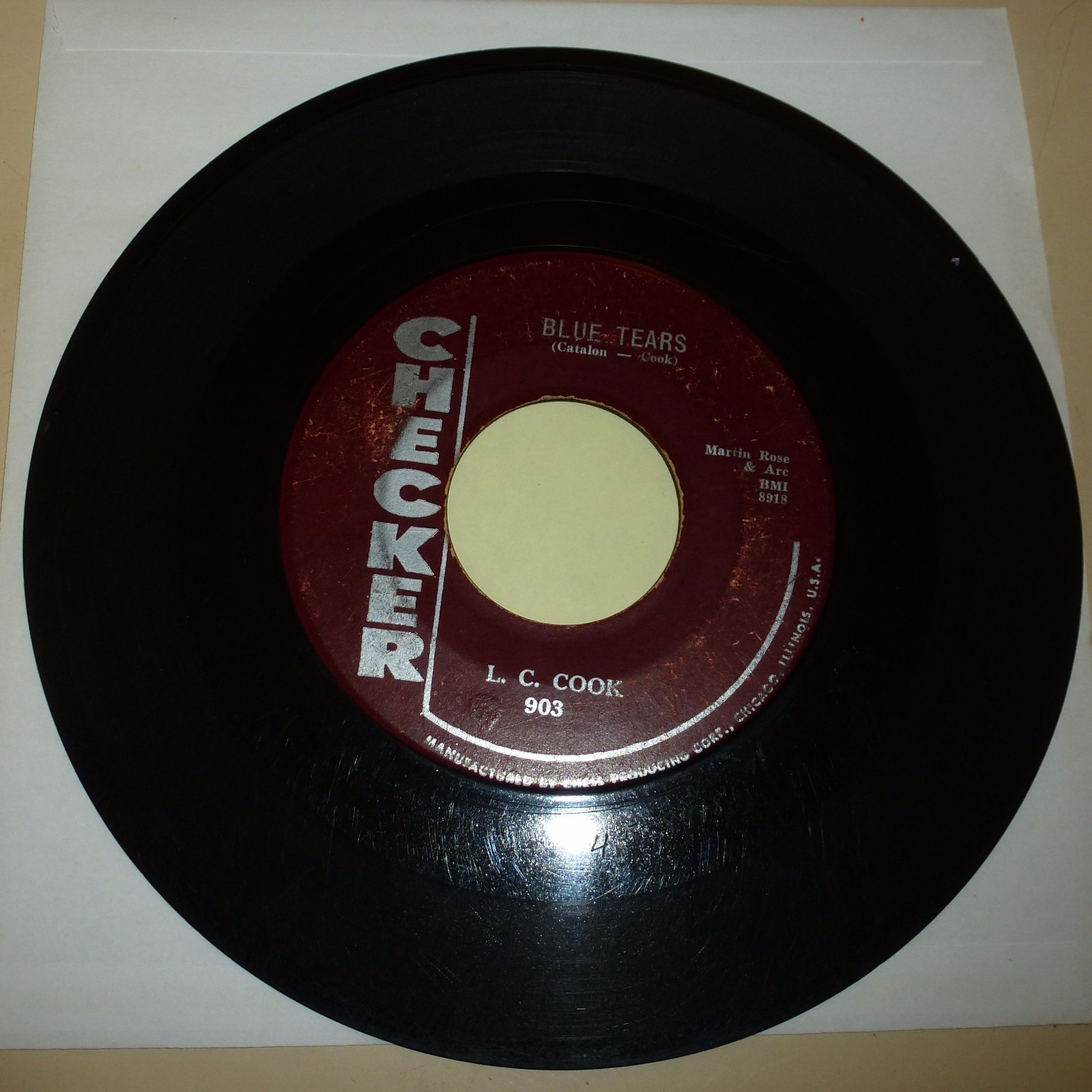 R&B 45 RPM RECORD - L C COOK (SAM COOKE'S YOUNGER BROTHER) - CHECKER ...