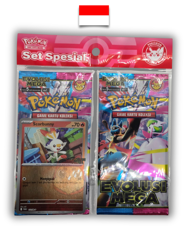 Pokemon Special Set – Evolusi Mega – Scorbunny Promo – Indonesian | eBay UK