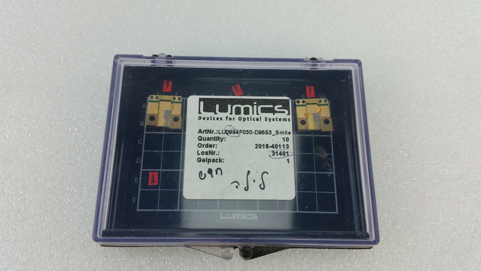 LUMICS DEVICES FOR OPTICAL SYSTEMS LU0994F030-D9553_SMILE10 DIODE LASER ...