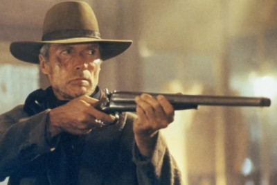 Unforgiven Clint Eastwood Classic End Scene With Shotgun | eBay UK