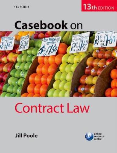 Casebook on Contract Law - Paperback By Poole, Jill - GOOD ...
