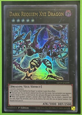 Dark Requiem Xyz Dragon - GFTP-EN099 - Ultra Rare - 1st Edition NM ...