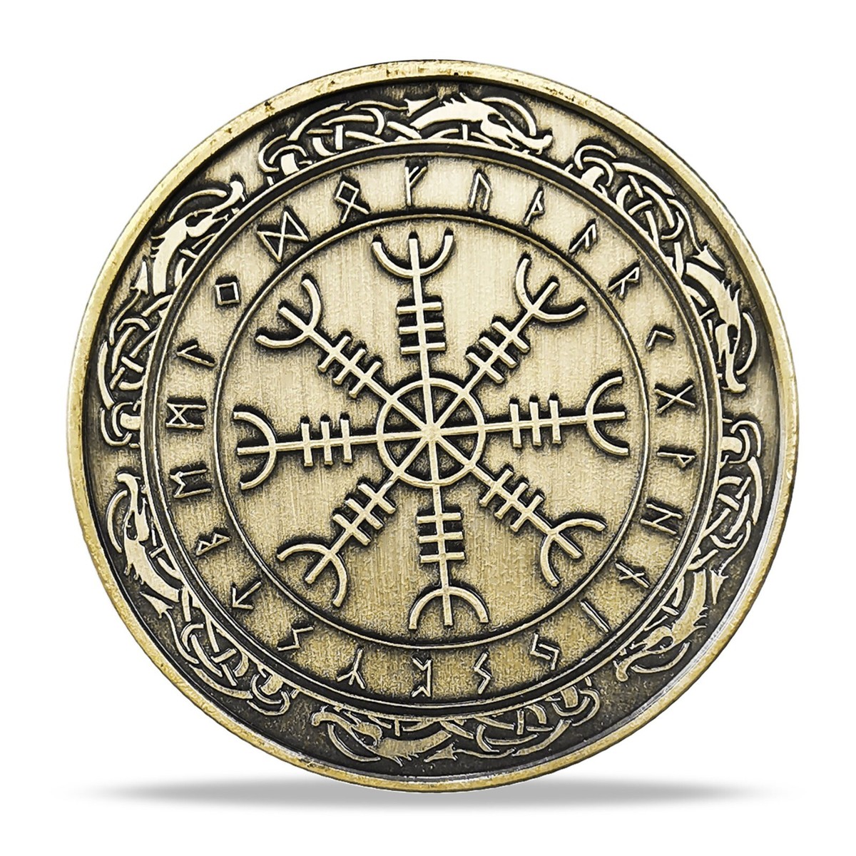 Viking Coin CHURYUML Viking Thor Challenge Coin - Yggdrasil Norse ...