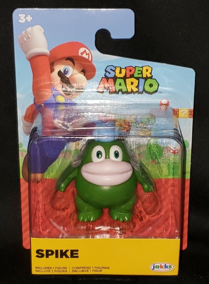 Jakks Pacific World of Nintendo 2.5" Super Mario SPIKE Mini-Figure New ...