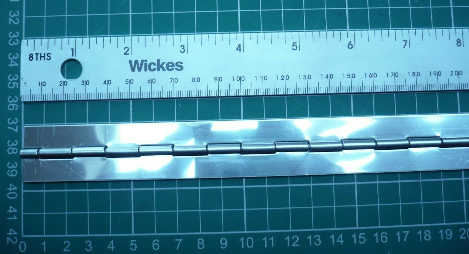 Stainless Steel Piano Hinge 25mm/1" Open Width Undrilled UK Product Per ...