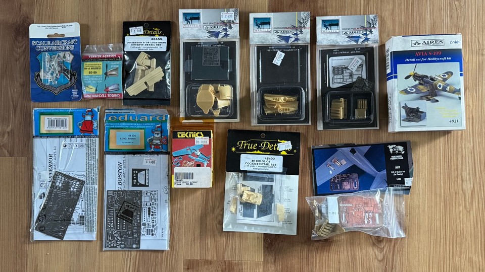 plastic plane models kits +detail sets lot | eBay