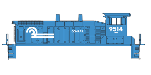 HO Scale - Conrail EMD Switcher (76-91) Decal Set | eBay