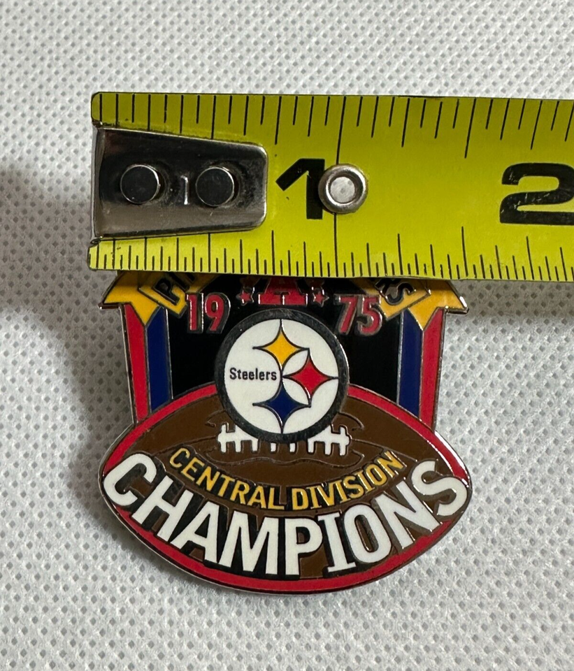 Pittsburgh Steelers 1975 Central Division Champions Collectible Lapel ...