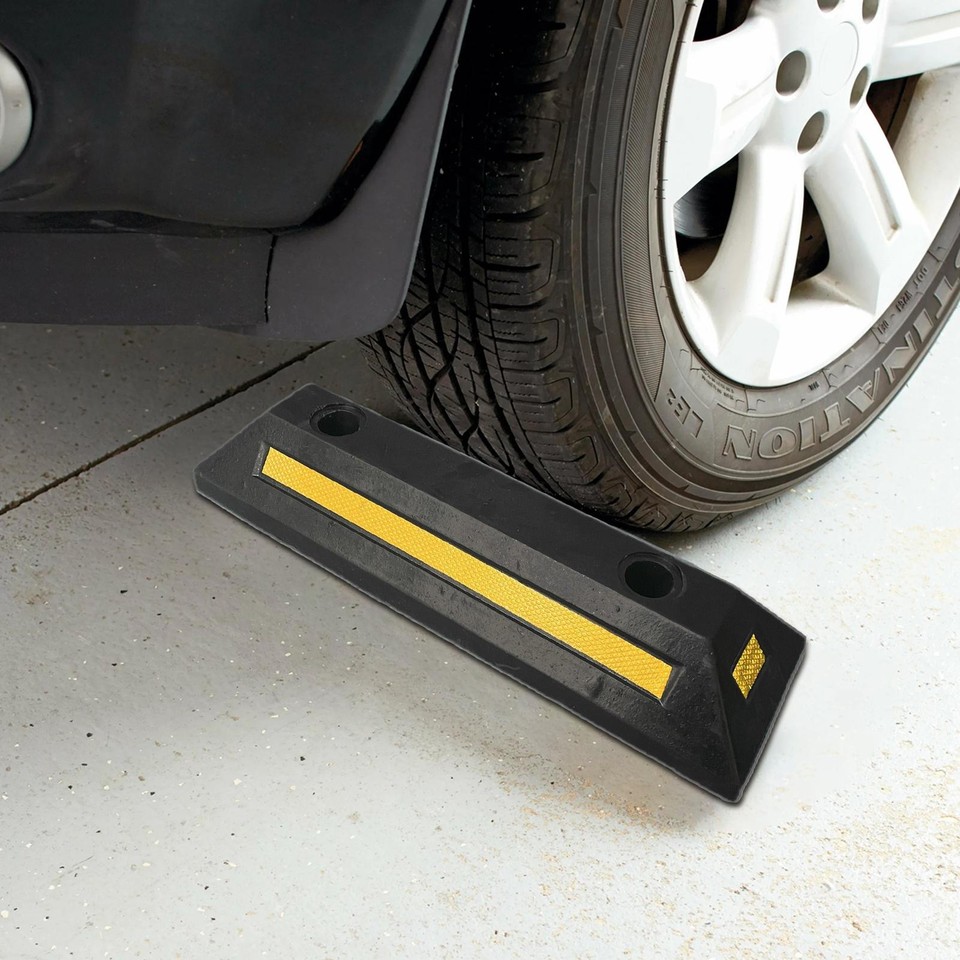 Car Stoppers for Garage Parking Aid for Garage with Yellow Reflective ...