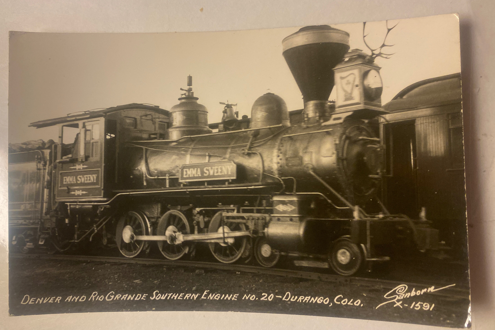 Denver And Rio Grande Southern Engine No. 20 Durango Colo RPPC | eBay