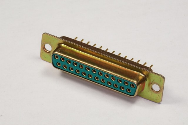 M24308/23-9f Cinch D-sub Connector Receptacle 25 POS 2 Row B Shell DB ...