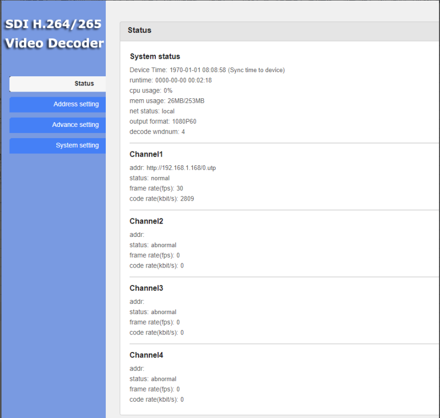 1U Rack HDMI Video Decoder 4K Multichannel Video Transmission Device IP ...