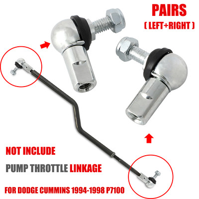 Left Right P7100 Pump Throttle Rod Linkage Ends Ball For Dodge Cummins ...