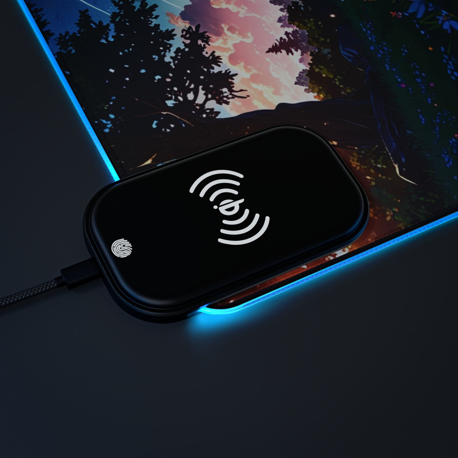 Shooting Stars RGB | Gaming Mouse Pad | Wireless Charging | eBay