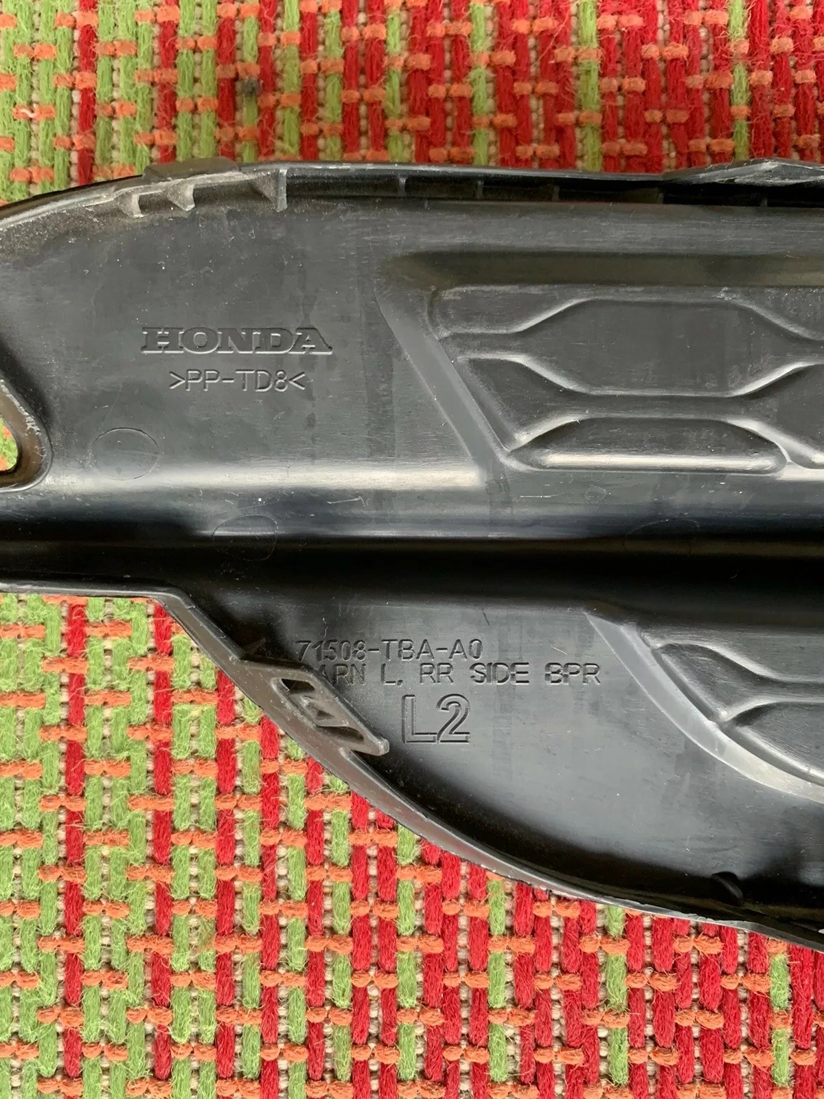 2016 - 2017 HONDA CIVIC SEDAN REAR BUMPER GARNISH TRIM OEM 71508-TBA-A0 ...