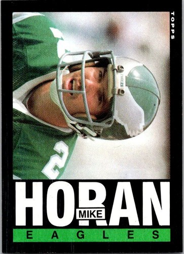 1985 Topps #130 Mike Horan football card 6V | eBay