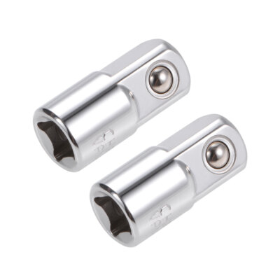 2Pcs Socket Adapters 1/4-Inch F to 3/8-Inch M for Ratchet Wrenches Cr-V ...