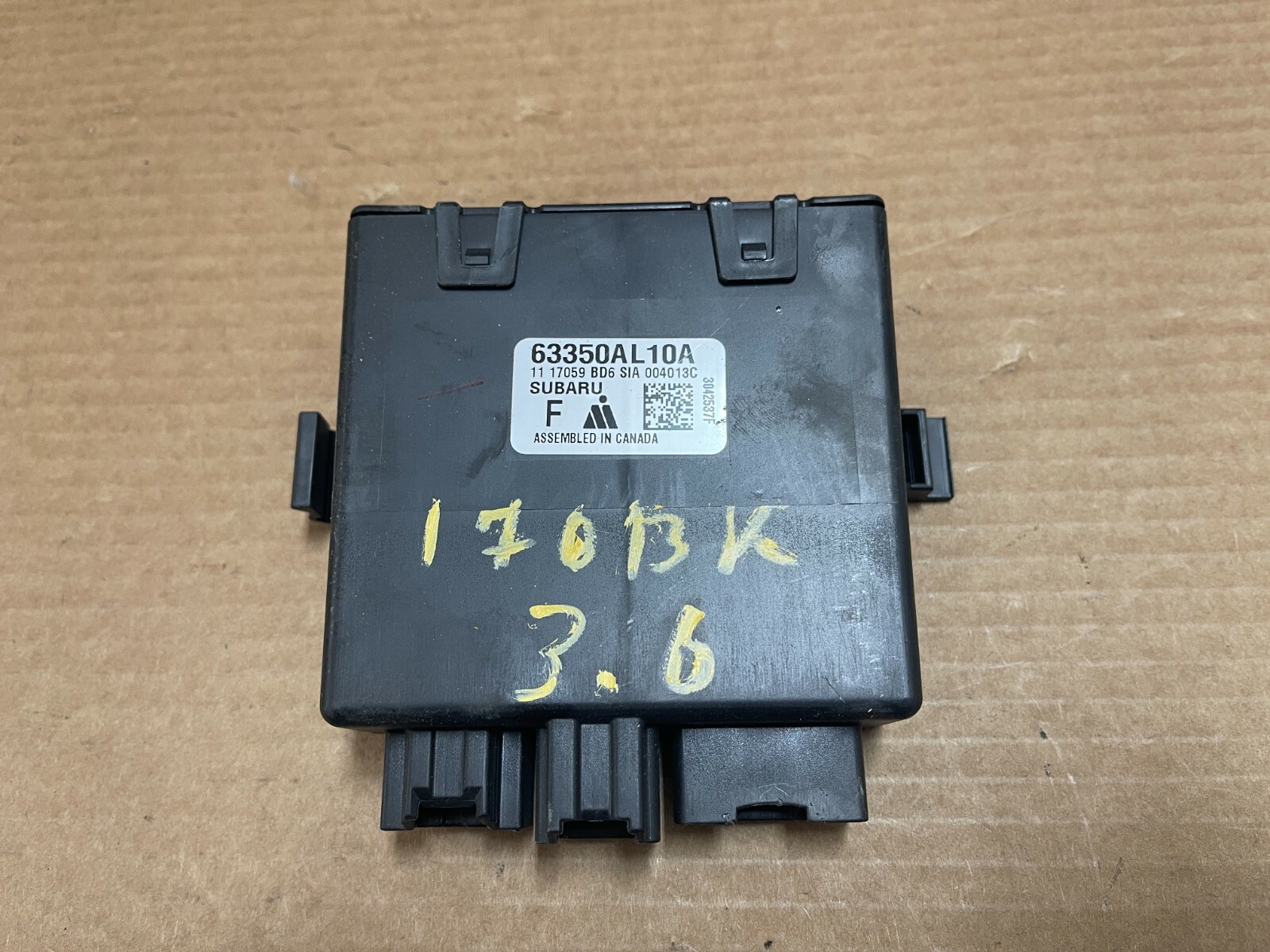 2017 18 2019 Subaru Outback Power Rear Lift Gate ECU ECM 63350AL10A OEM ...