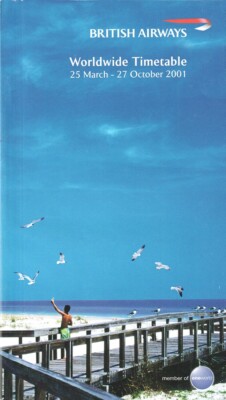 British Airways timetable 2001/03/25 | eBay