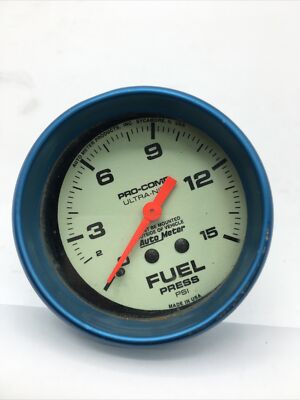 AutoMeter Pro-Comp Ultra-Nite Fuel Pressure Gauge | eBay