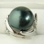 7Colors 14mm South Sea Round Shell Pearl Gemstone Jewelry Ring Size ...