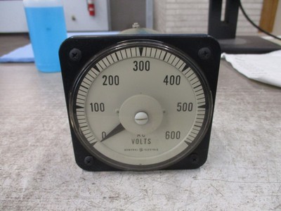 GE AC Voltmeter Range: 0-600V Used | eBay