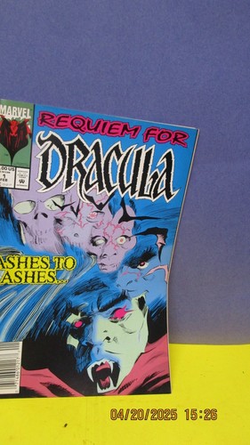 Marvel Comics Requiem for Dracula #1 Ashes to Ashed 1992 | eBay