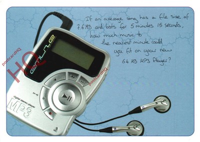 Picture Postcard-:Advertising, Samsung Emuze Mp3 Player | eBay UK