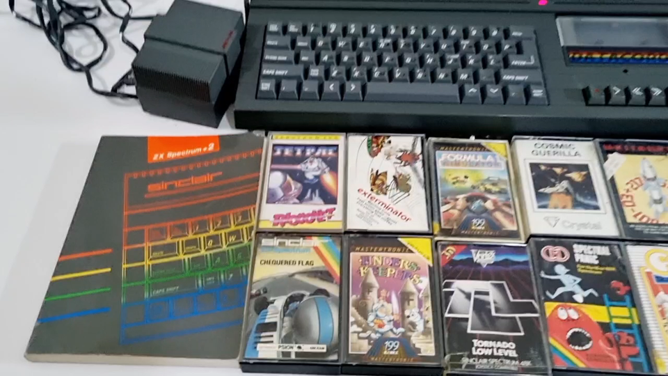 Vintage SINCLAIR 128K ZX Spectrum+ 2 Computer With 12 Tape with Box ...