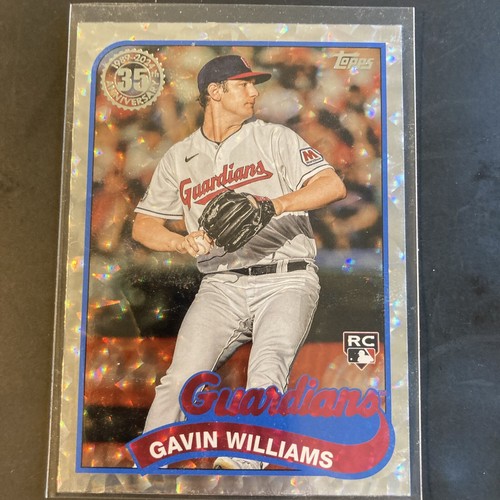 2024 Topps Series 1 Silver Foil 35th Gavin Williams RC #89B-8 Guardians ...