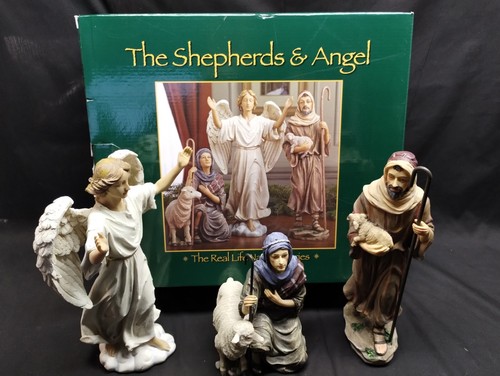 Real Life Nativity Series THE SHEPHERDS & ANGEL in Box::Three Kings ...