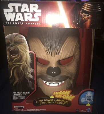 Chewbacca Electronic Mask Disney Star Wars The Force Awakens 2015 | eBay