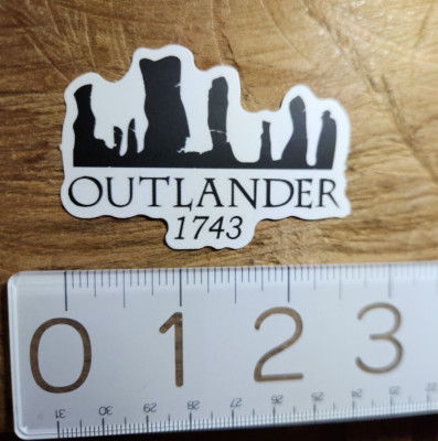 OUTLANDER Sticker Jaime Fraser Sam Heughan Claire Fraser Caitriona ...