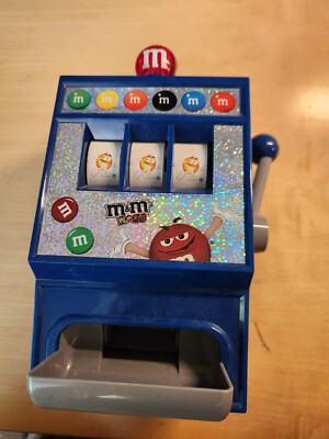 M&M World Slot Machine Candy Dispenser Bank DECENT CONDITION NOT ...