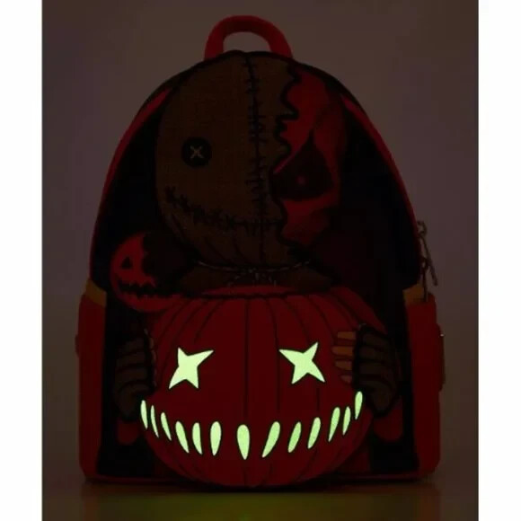 Loungefly Trick 'R Treat Sam Glow-In-The-Dark Mini Backpack | eBay