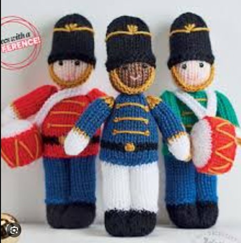 Toy Soldiers Christmas Decoration Knitting Pattern | eBay UK