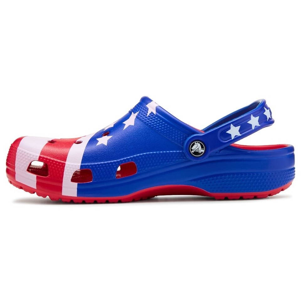Crocs Classic American Flag Red White Blue Clogs Unisex M9 W7 | eBay