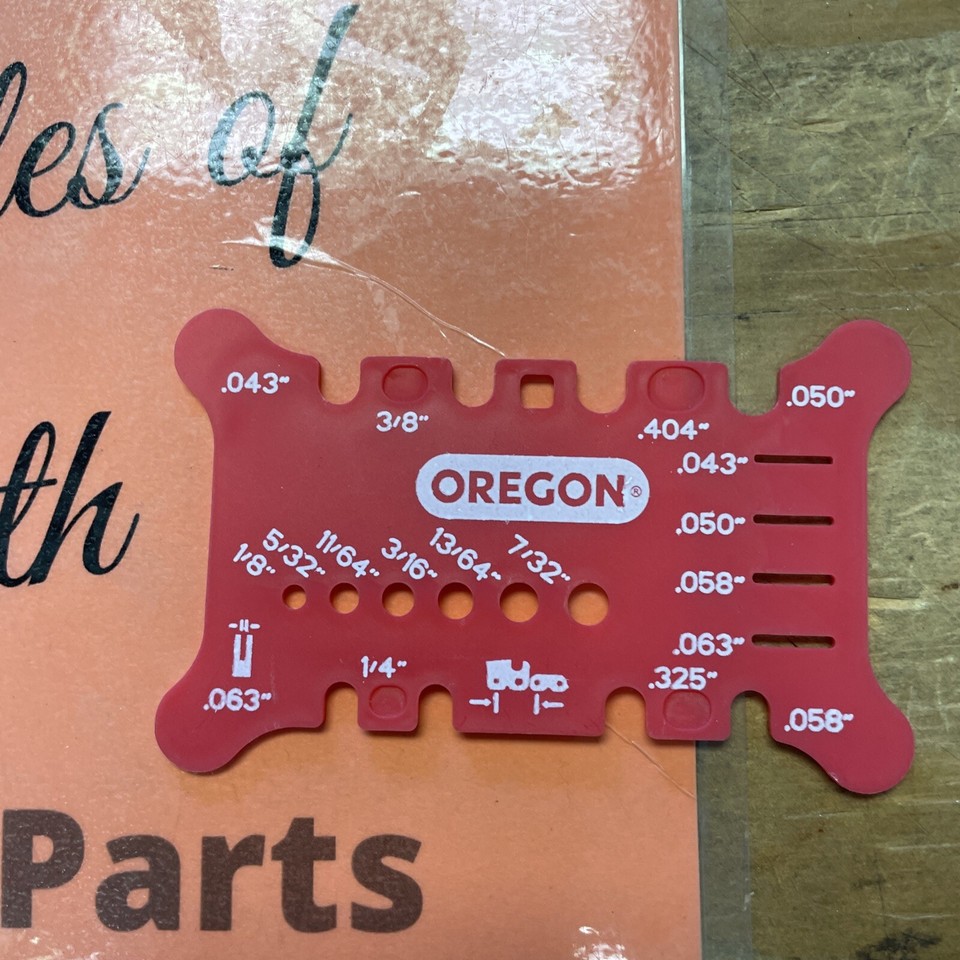 OREGON Chainsaw (Chain Saw) Bar & Chain Pitch, Gauge, File Measuring ...