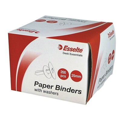 25mm Esselte Paper Binder With Washers No. 644 Box Containing 200 ...