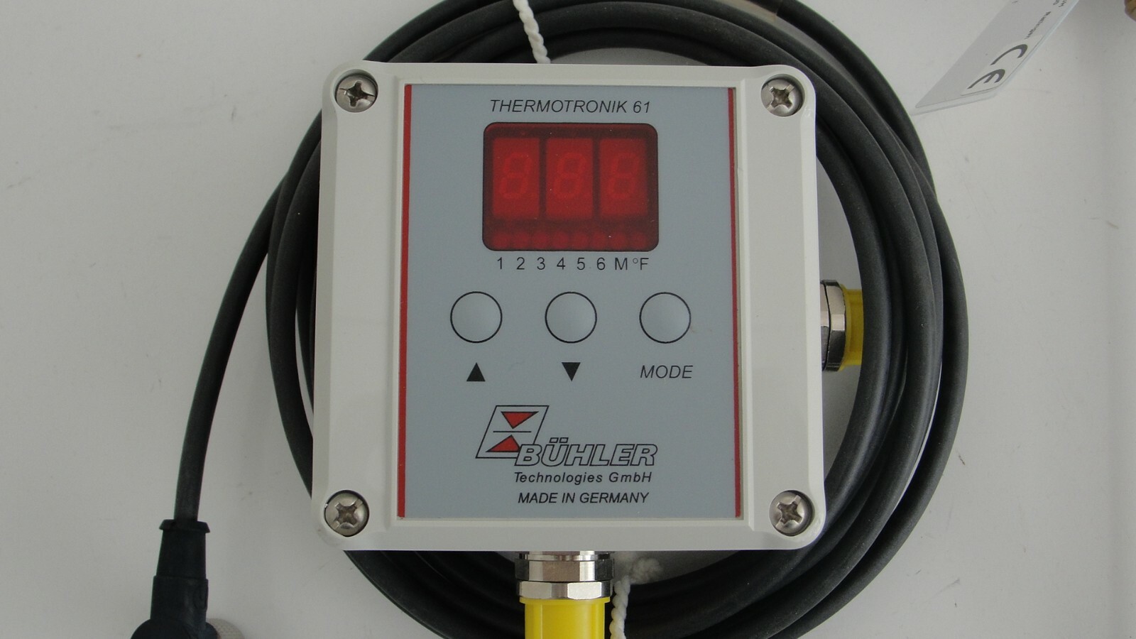 Buhler thermotronik 61-05V005 temperature sensor with TF M-PT100-M12 ...