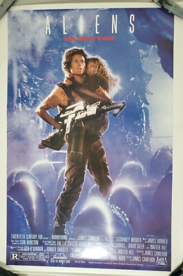 ALIENS RARE STYLE B ROLLED 27X40 MOVIE POSTER 1986 SIGOURNEY WEAVER ...