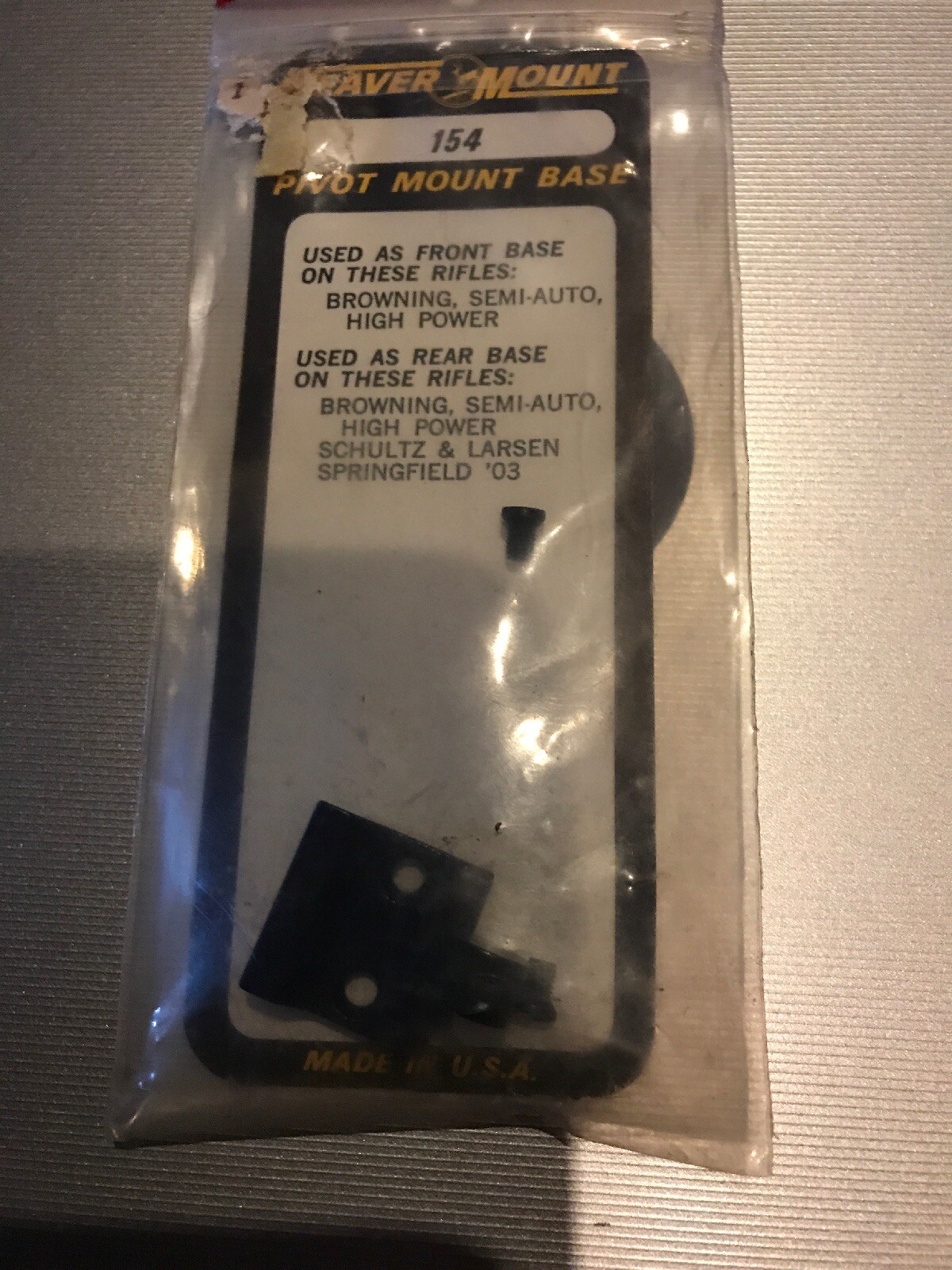 weaver scope pivot mount Base 154 | eBay