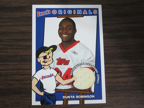 2004 Bazooka Originals Dunta Robinson Jersey Card South Carolina ...